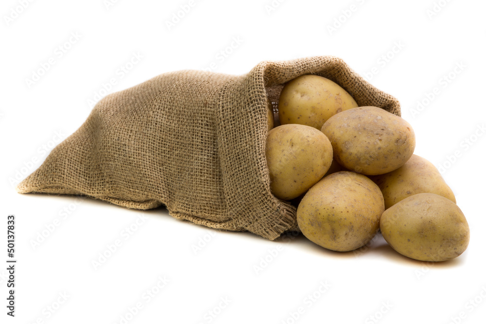 Sack mit Kartoffeln Stock Photo | Adobe Stock