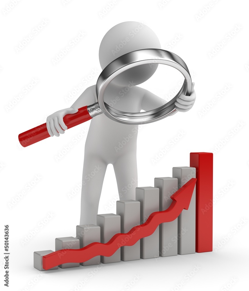 lupe diagramm Stock-Illustration | Adobe Stock