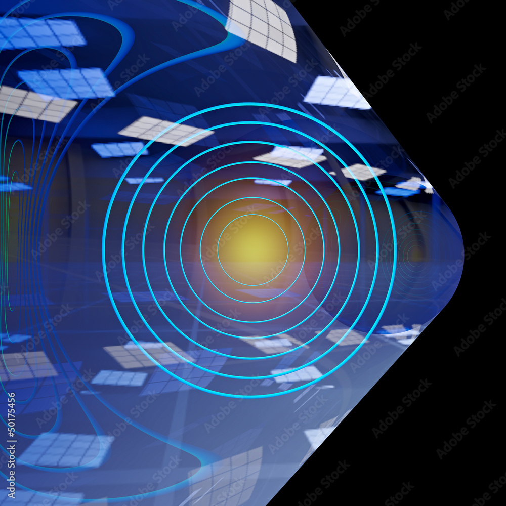 Raum Zeit Kontinuum - 3D Render Stock-Illustration | Adobe Stock