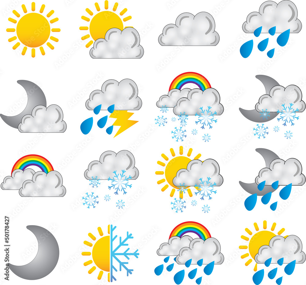 icone meteo Stock Illustration | Adobe Stock
