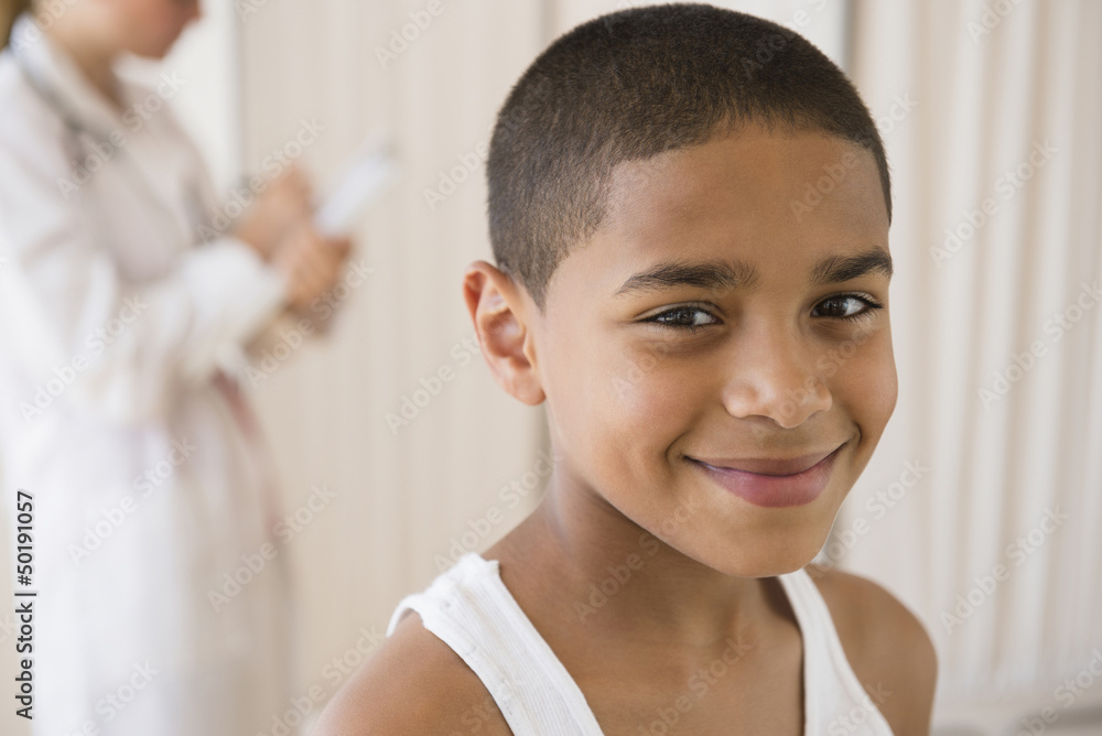 Smiling Hispanic boy Stock Photo | Adobe Stock