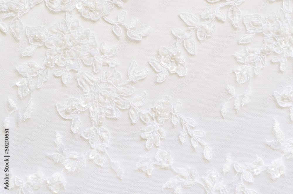 White Wedding Lace Texture