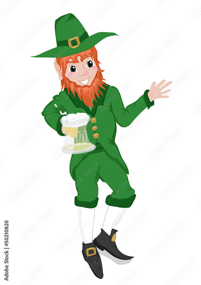 Leprecauno Stock Vector | Adobe Stock
