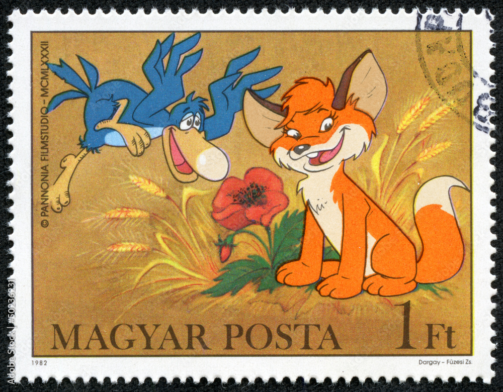 Scenes from Vuk the Fox Cub, Cartoon by Attila Dargay Stock Photo ...