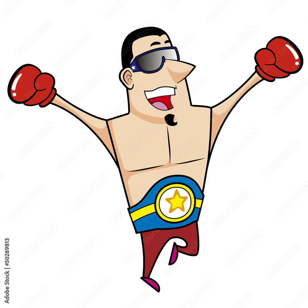 Cartoon Boxer Stock Vector | Adobe Stock