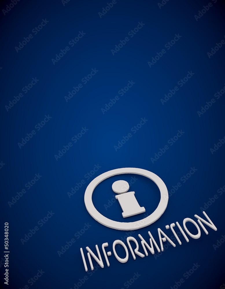 Classy information symbol in a blue background Stock Illustration ...