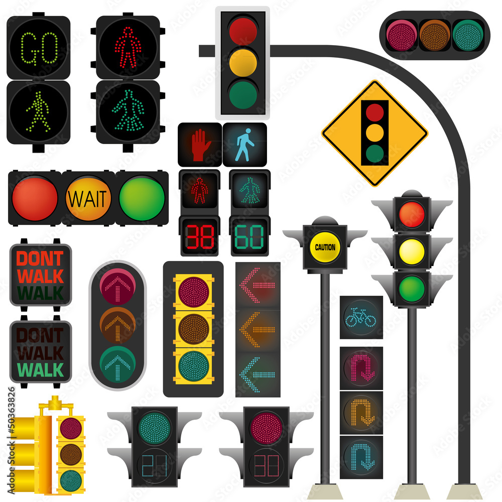 Traffic light vector Stock Vector | Adobe Stock