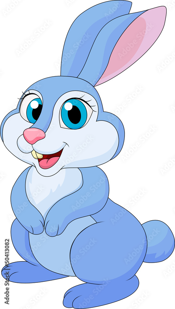 Cute rabit cartoon Stock Vector | Adobe Stock