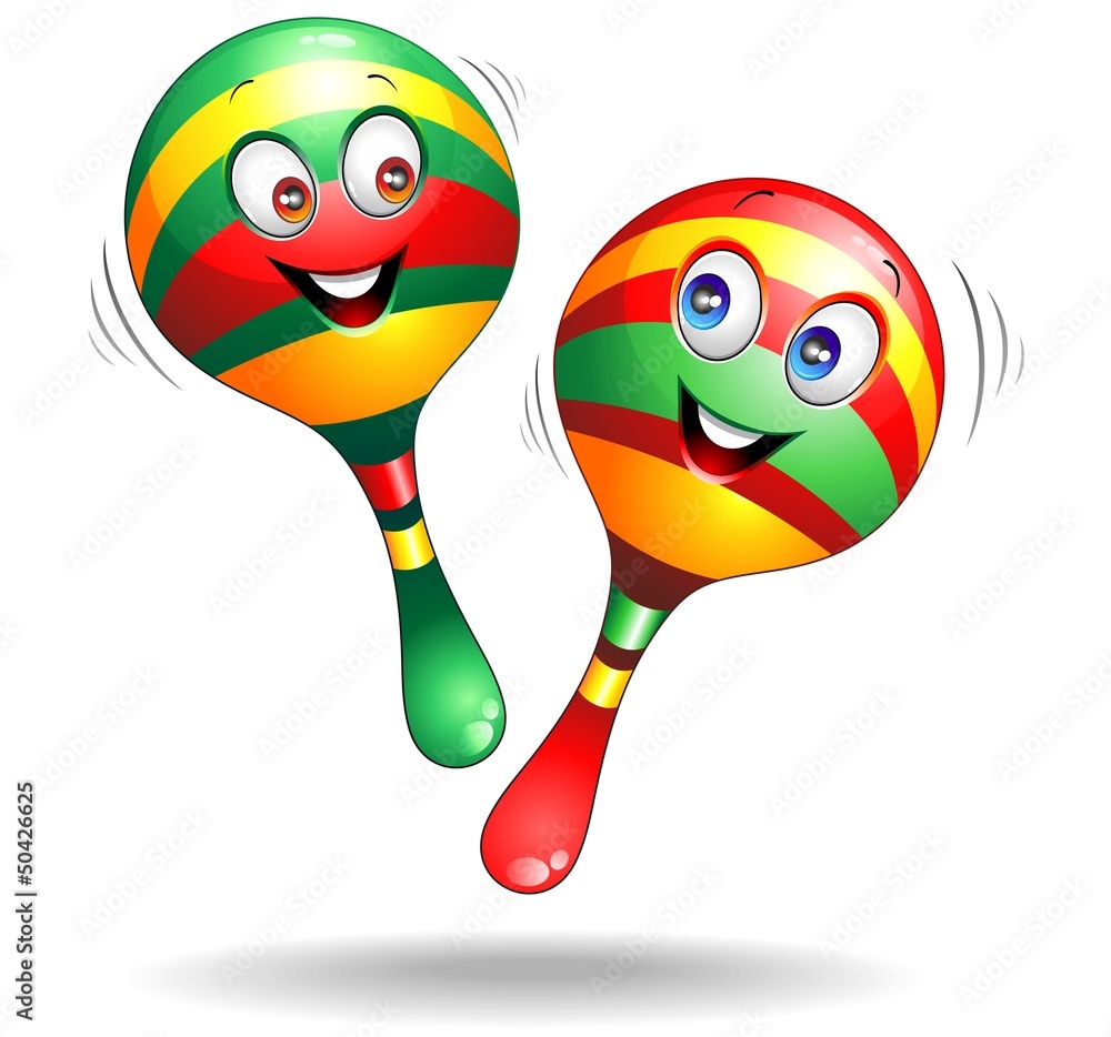 Maracas Cartoon - Vector Stock Vector | Adobe Stock