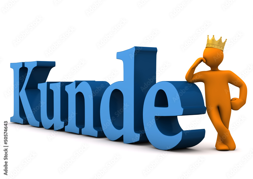 Kunde mit Krone Stock-Illustration | Adobe Stock