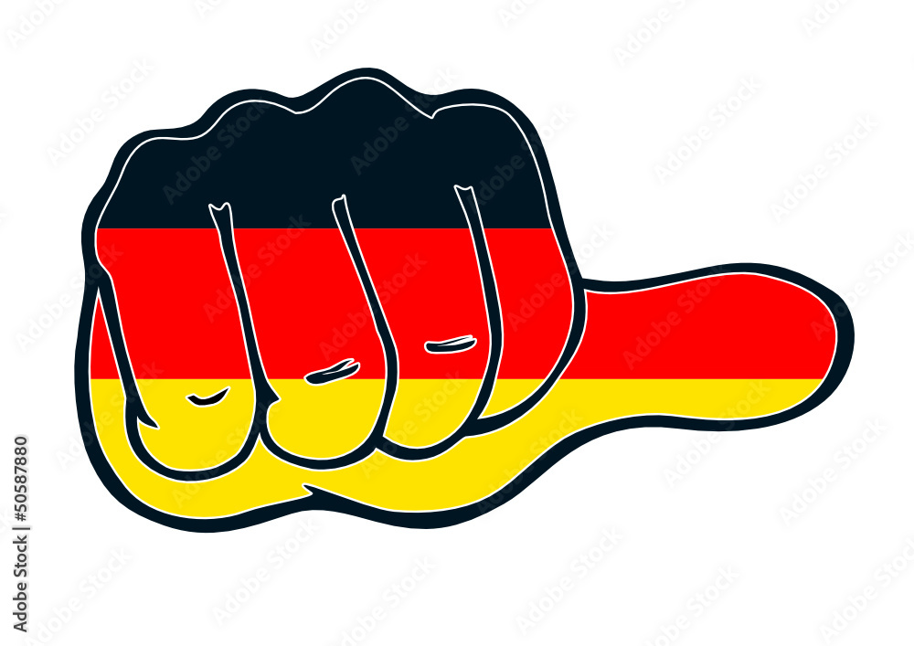 Daumen neutral für Deutschland Stock Vector | Adobe Stock