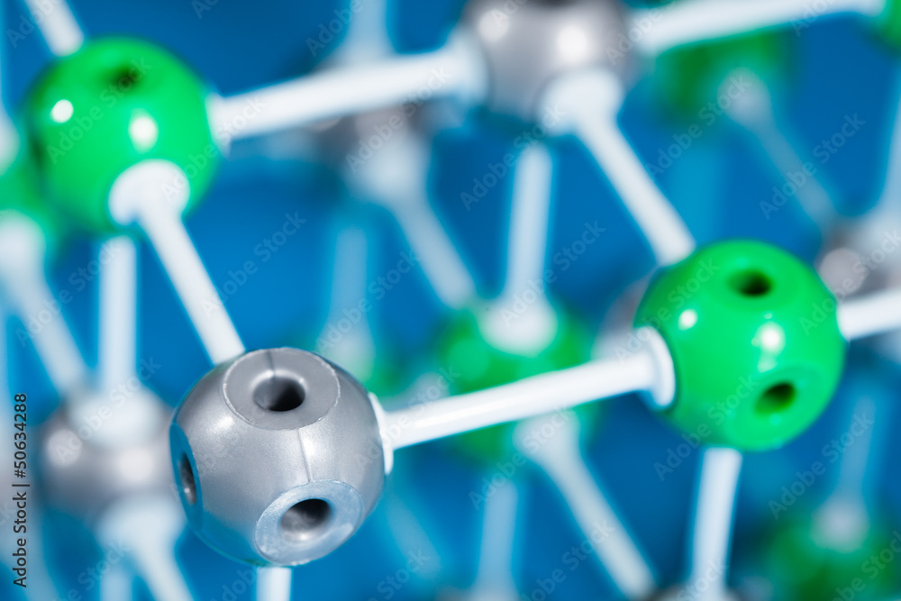 Model of NaCl molecular structure Stock Photo | Adobe Stock
