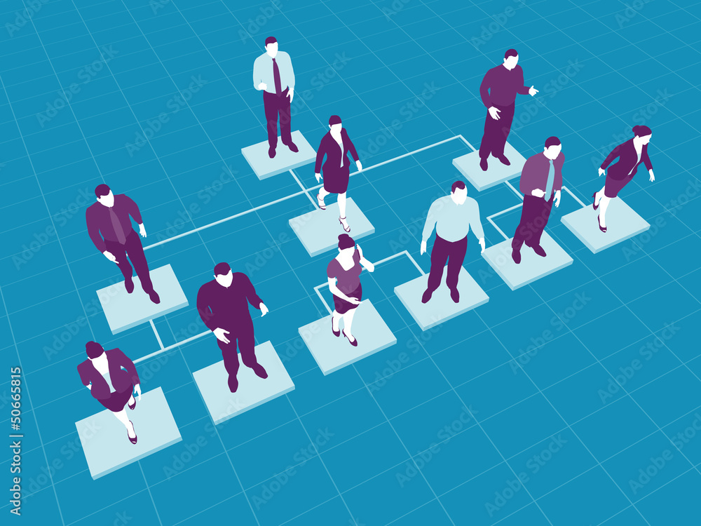 Unternehmensstruktur - Schema: Illustration Stock Illustration | Adobe ...