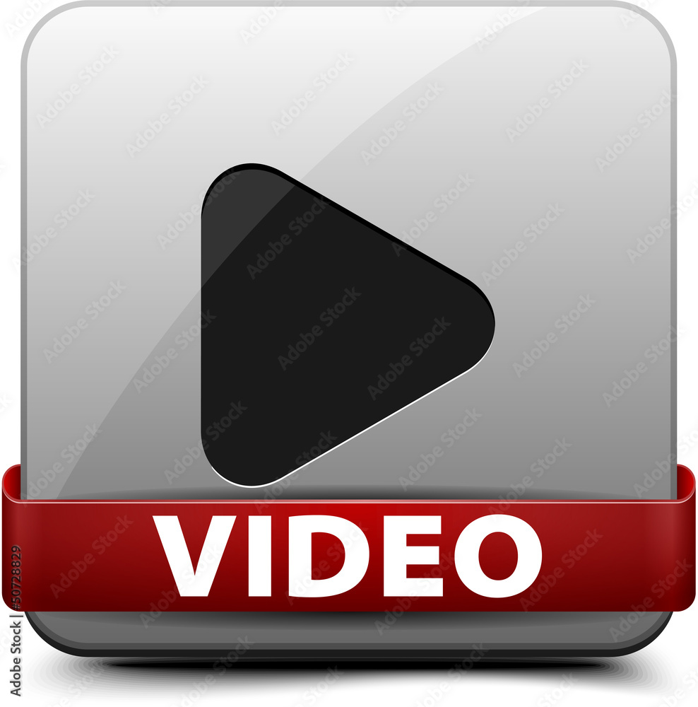 Watch video button Stock Vector | Adobe Stock
