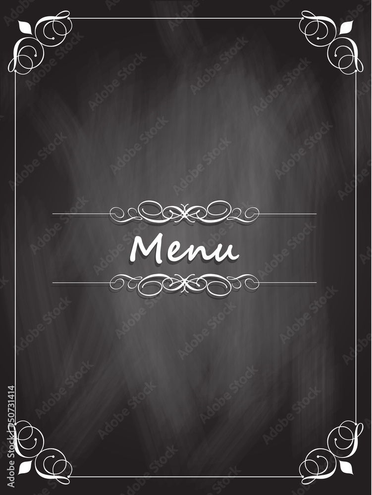 Chalkboard menu design Stock Vector | Adobe Stock