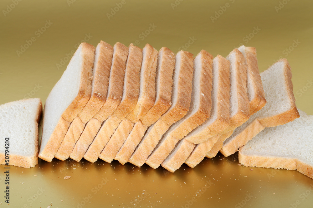 Goldener Toast Stock Photo | Adobe Stock
