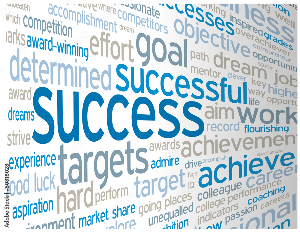 "SUCCESS" Tag Cloud (performance achievement targets strategy) Stock ...