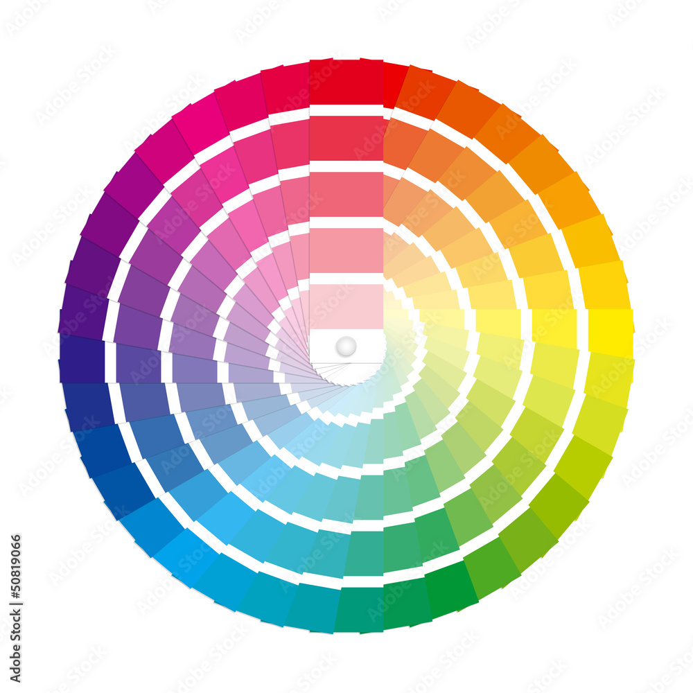 Color Wheel Swatches Stock Vector | Adobe Stock