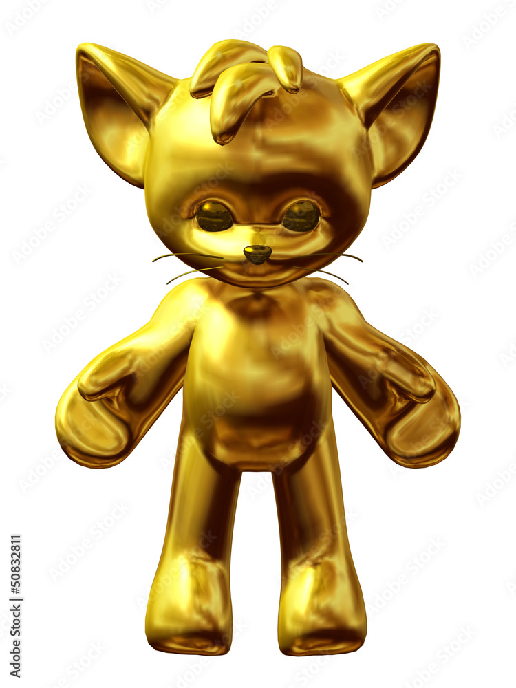 golden beloved puppet or Toy figure Stock Illustration | Adobe Stock