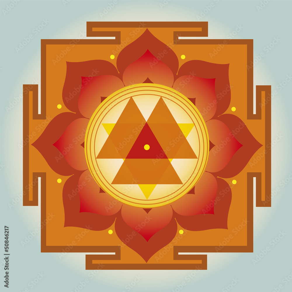 Durga Yantra vector illustration Stock Vector | Adobe Stock