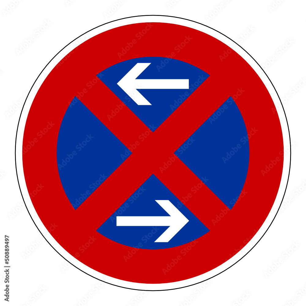 Vetor de Absolutes Haltverbot Mitte – Halteverbot, Verkehrszeichen StVO ...