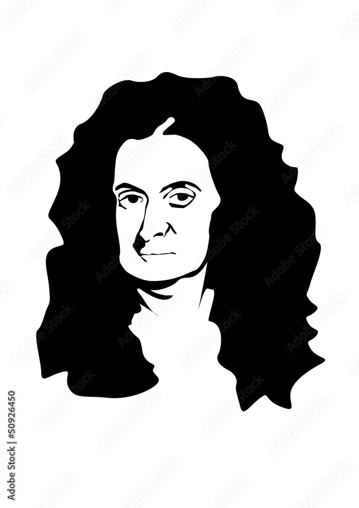 Isaac Newton Stock Vector | Adobe Stock