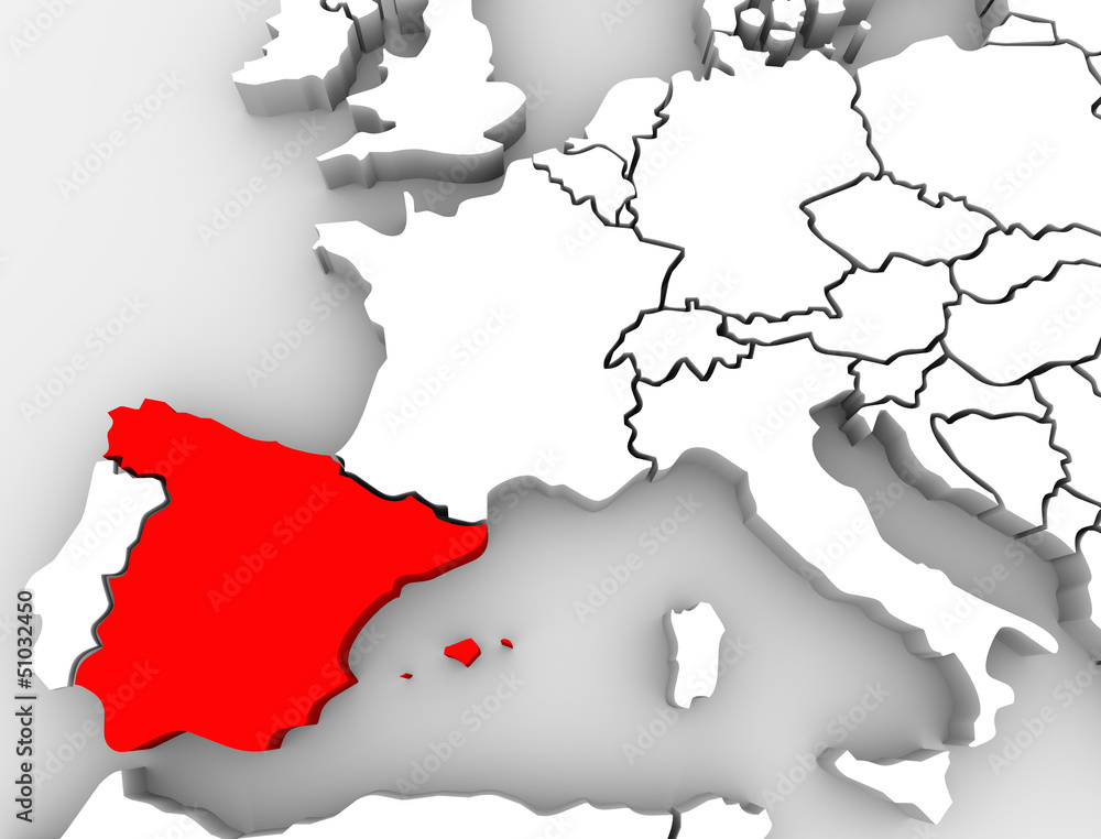 The Country Of Spain Drawing