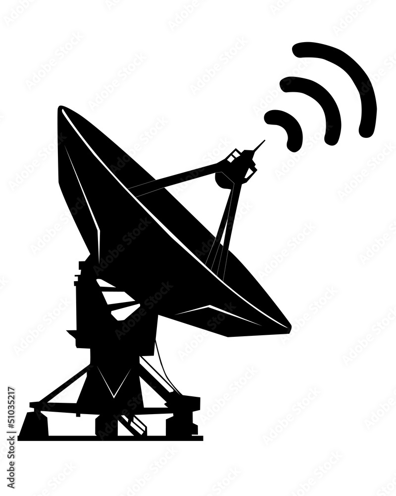 black silhouette radar Stock Vector | Adobe Stock