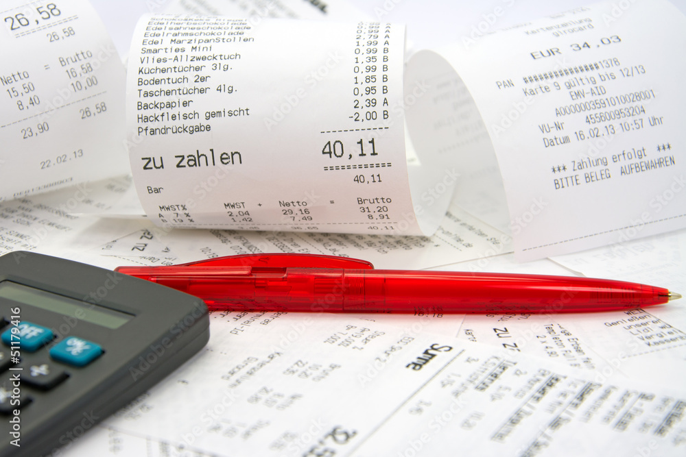 Abrechnung Stock-Foto | Adobe Stock