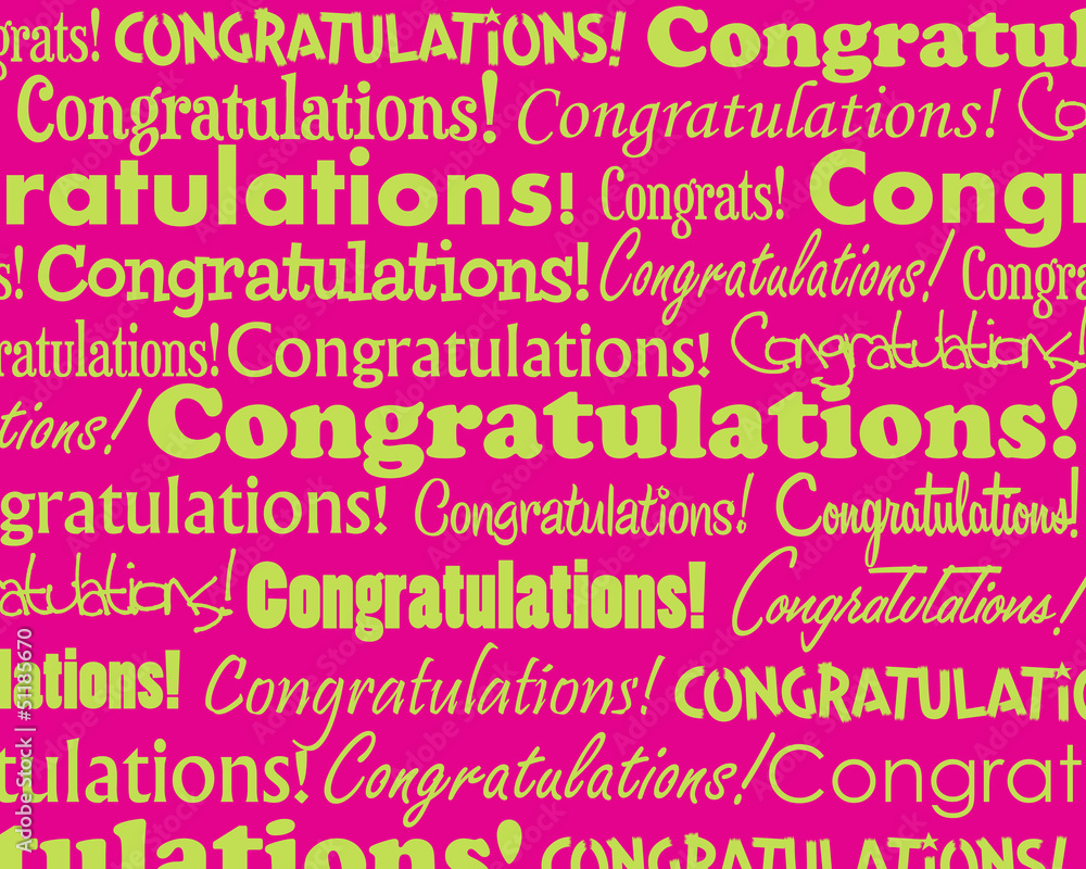 Congratulations collage Stock Vector | Adobe Stock