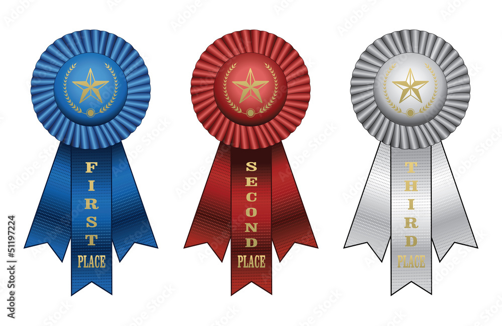 Award Ribbons Stock Vector | Adobe Stock