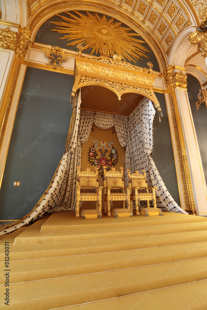 Throne. Grand Kremlin Palace interior Stock Photo | Adobe Stock
