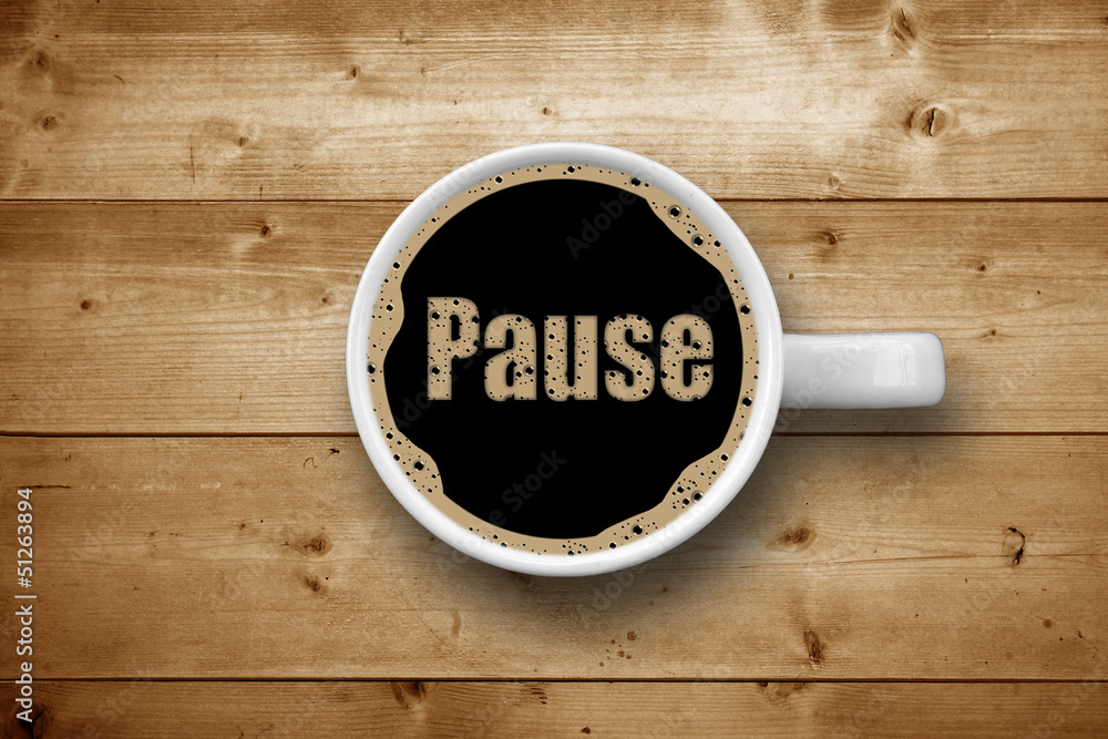 Kaffeetasse mit Pause Stock-Foto | Adobe Stock
