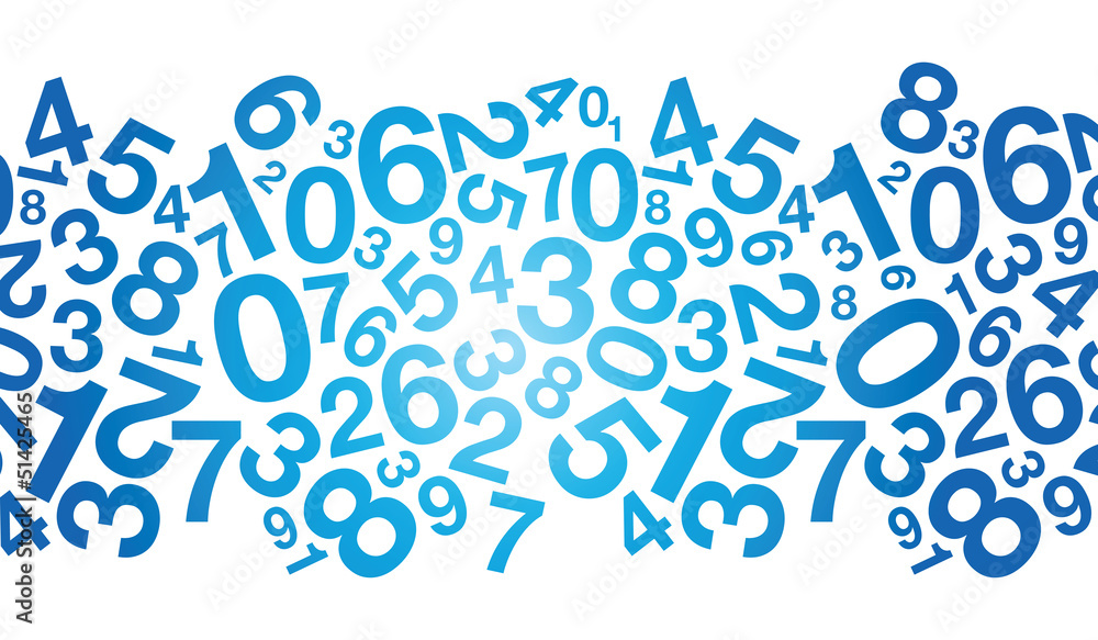 abstract blue number background Stock Vector | Adobe Stock