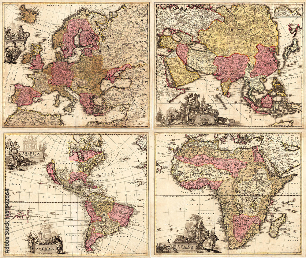 Vintage map Stock Photo | Adobe Stock