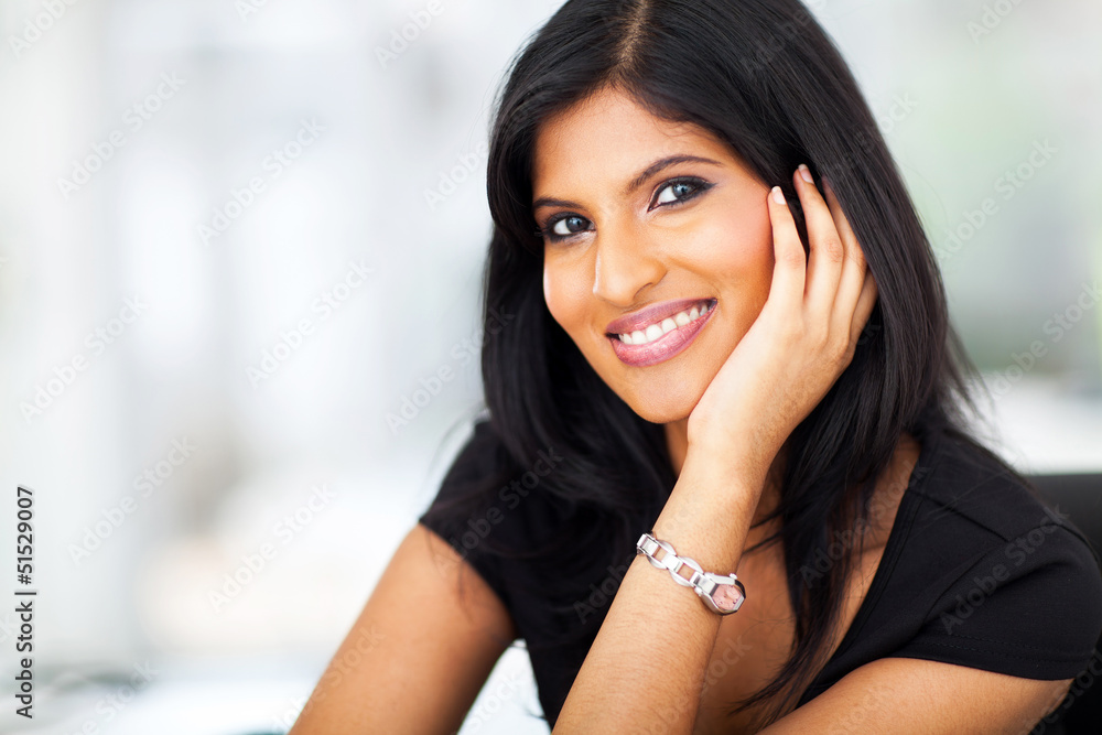 beautiful indian white collar worker Stock Photo | Adobe Stock