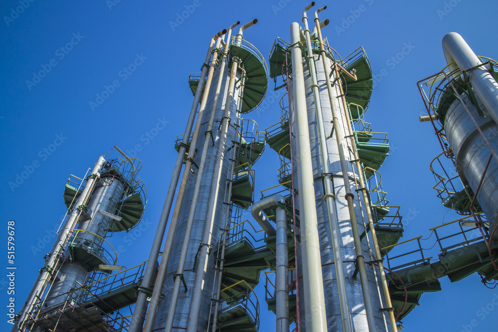Petrochemical Column Stock Photo | Adobe Stock