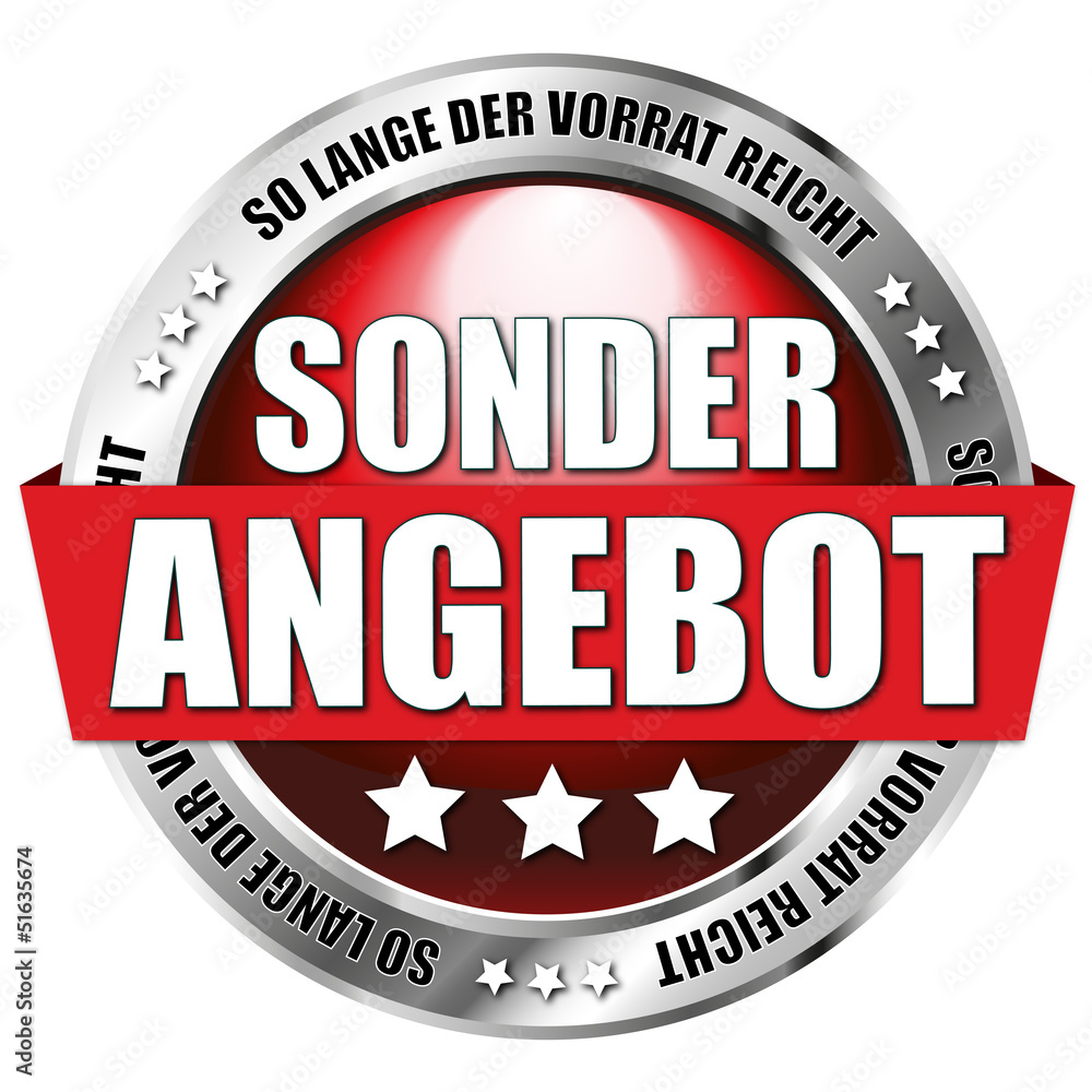 button "sonderangebot" Stock-Vektorgrafik | Adobe Stock