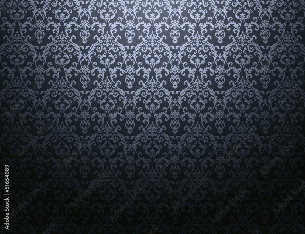 dark floral pattern wallpaper Stock Photo | Adobe Stock