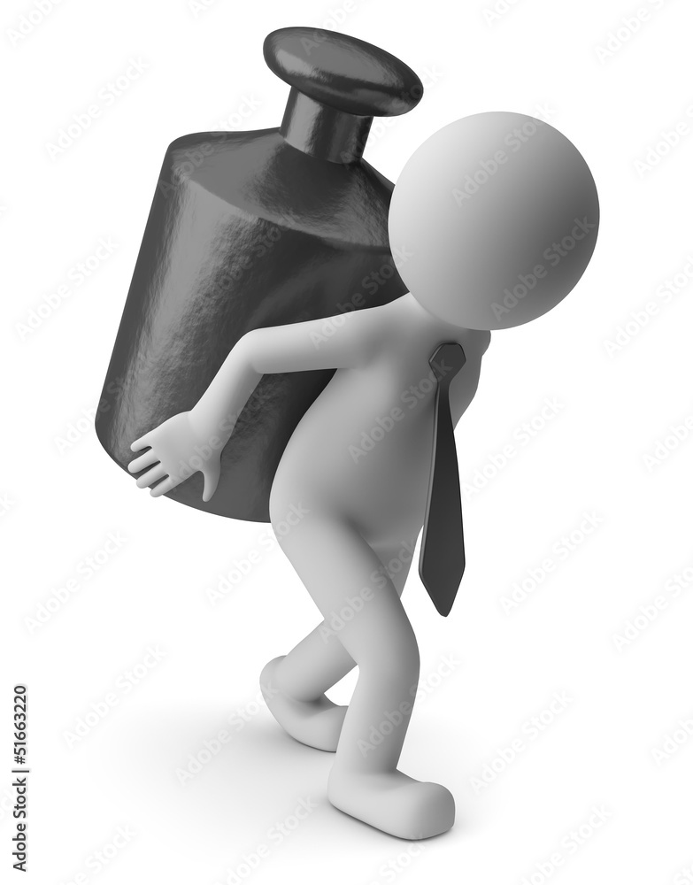 schwere Last Stock-Illustration | Adobe Stock