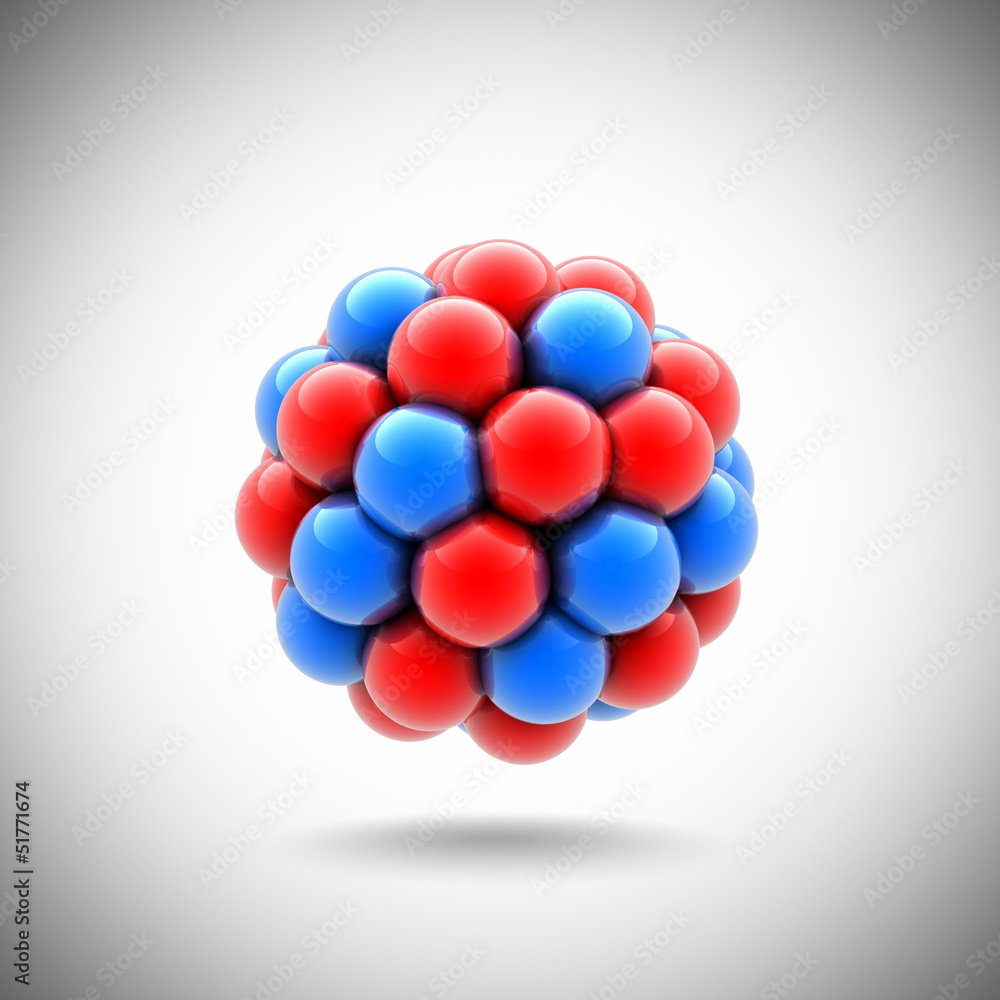 atomic nucleus Stock Illustration | Adobe Stock