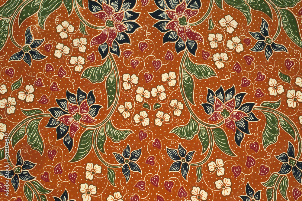Beautiful batik patterns that become traditional in Malaysia Stock ...