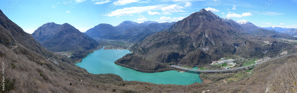 Lago di Cavazzo - panorama Stock Photo | Adobe Stock