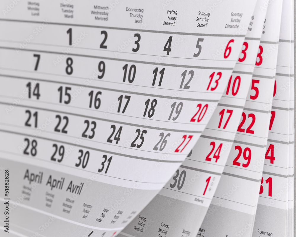 Kalender Stock Photo | Adobe Stock