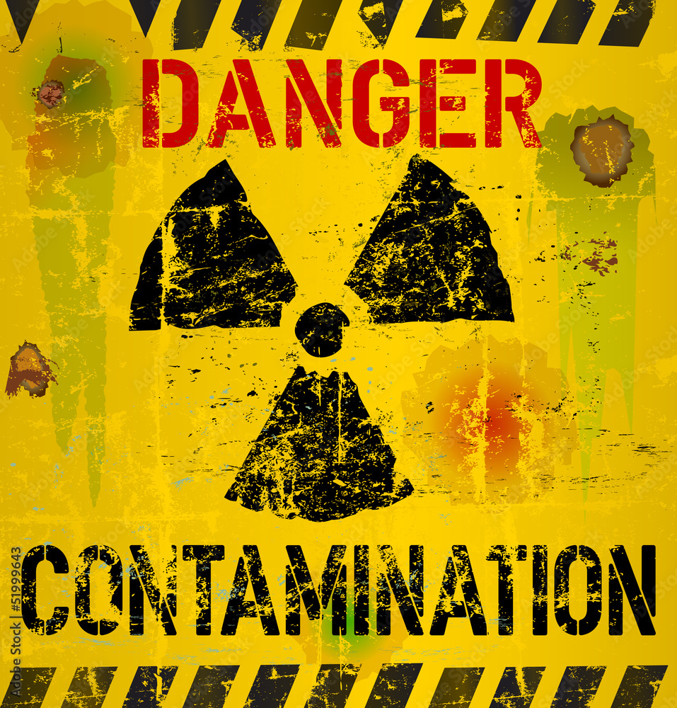 nuclear contamination warning sign, vector illustration Stock Vector ... nuclear contamination warning sign, vector illustration Stock Vector ...