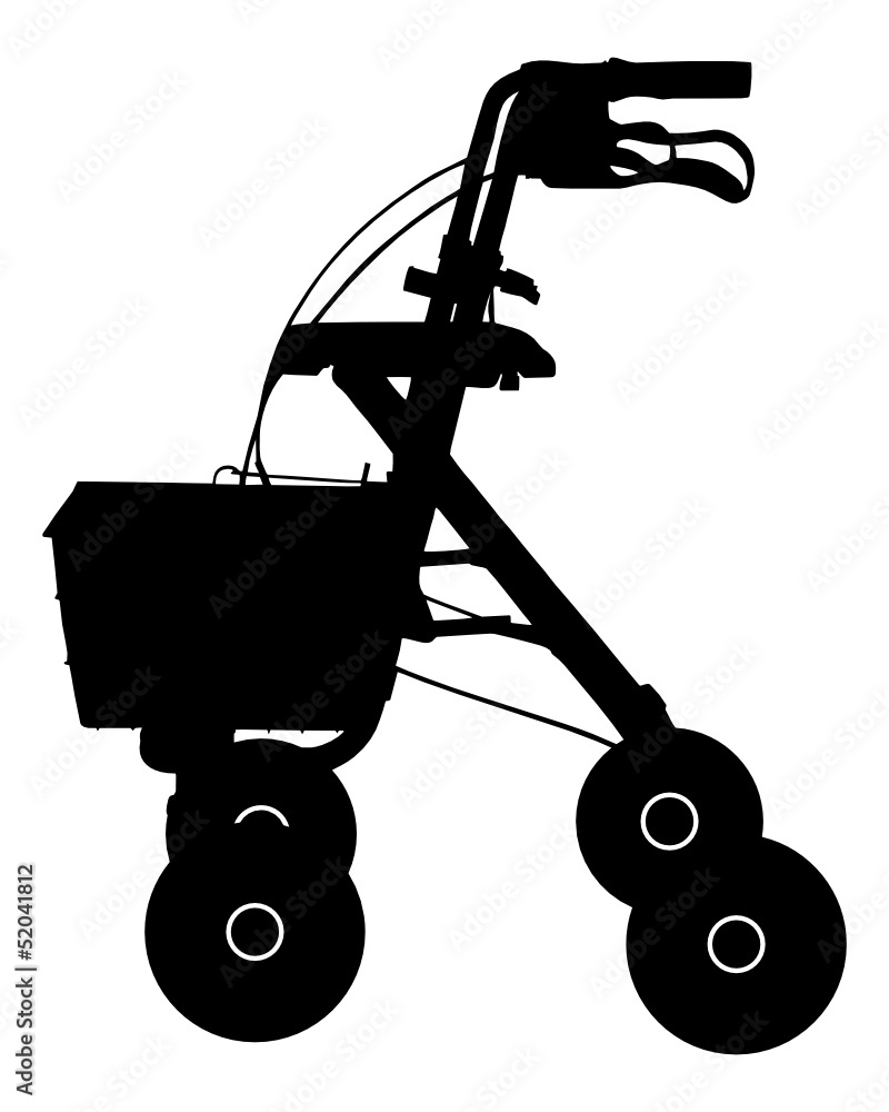 Rollator Stock Vector | Adobe Stock