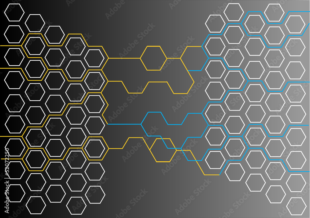 technical background with hexagonal combs Stock Vector | Adobe Stock