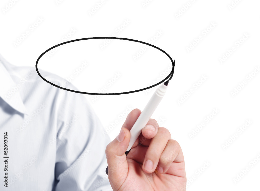 Business plan sign written on a glass by a hand holding Stock Photo ...