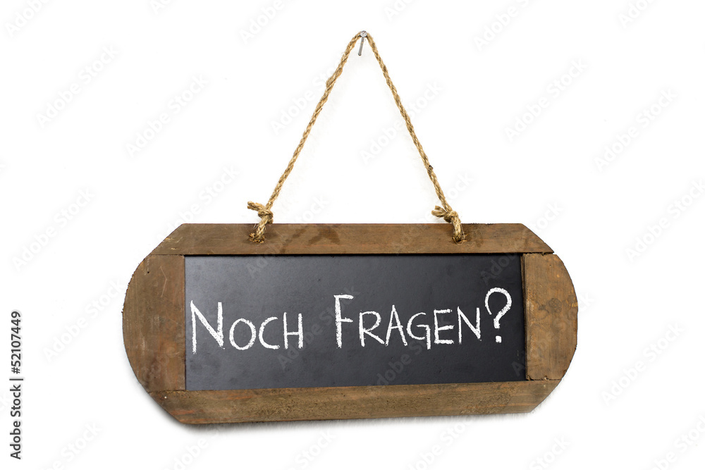 Noch Fragen? - Schild Stock-Foto | Adobe Stock