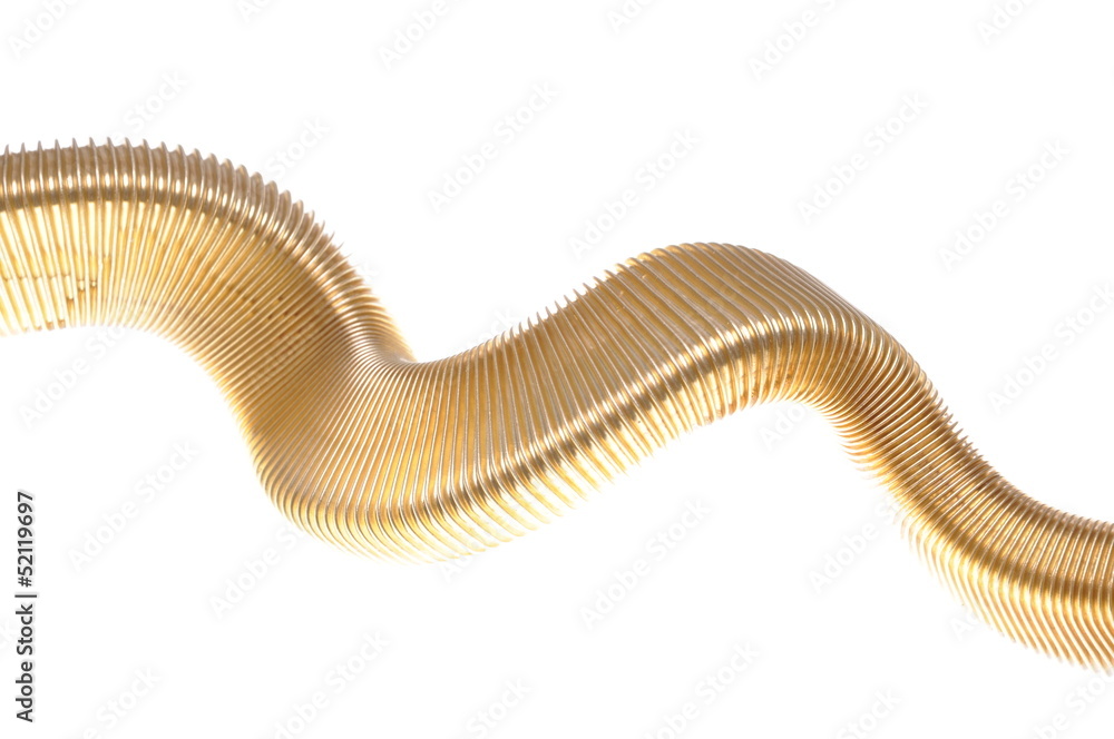 Copper transmission line isolated on a white background Stock Photo ...